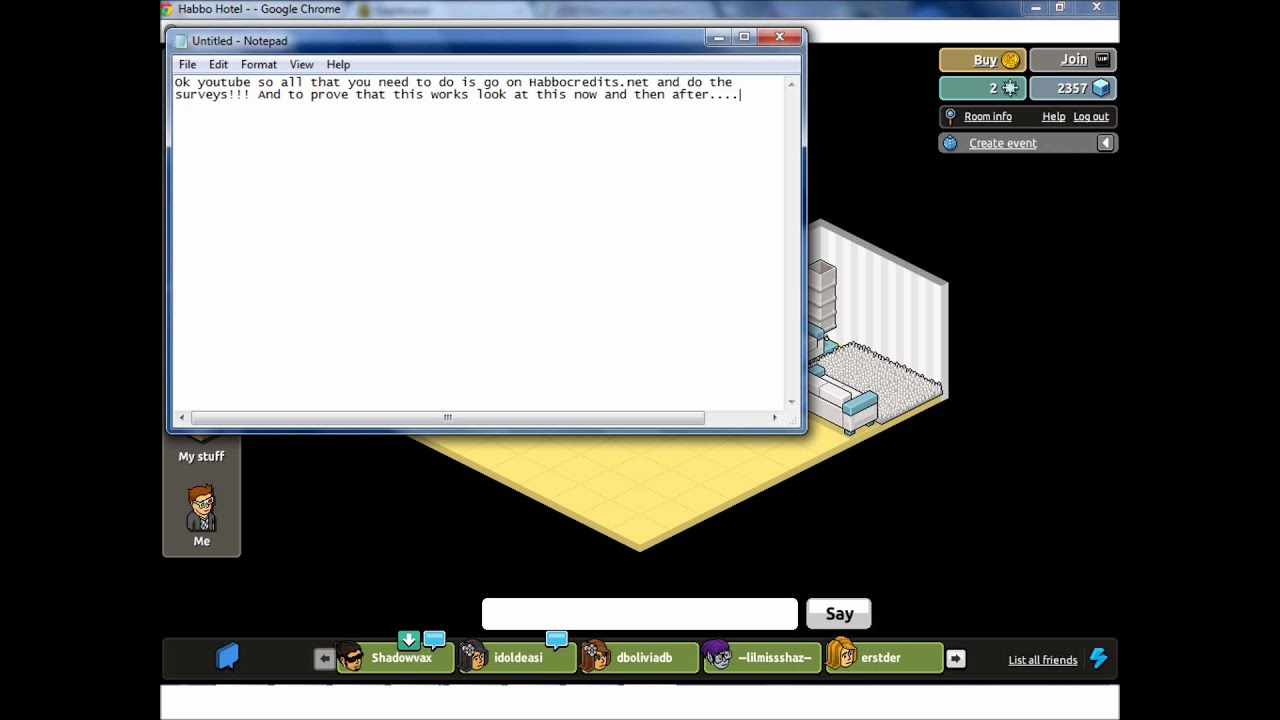 Free Habbo credits!!! - YouTube