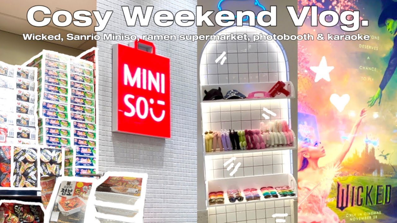 ੈ ‧₊˚ a cosy weekend vlog. | watching wicked, ramen supermarket, ikea ...