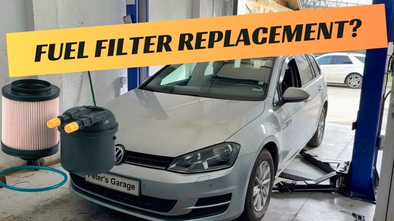 VW Golf 7 1.6 TDI Fuel filter replacement - YouTube