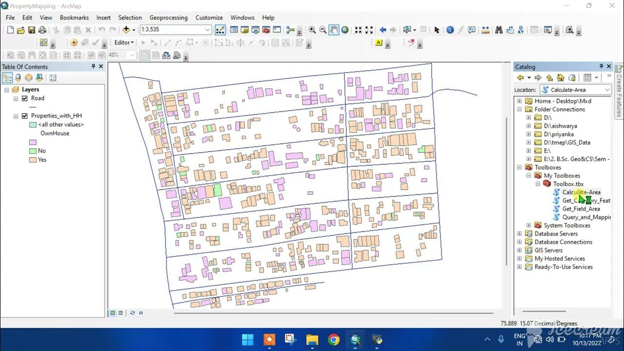 Arcpy Tool for Calculate Area - YouTube