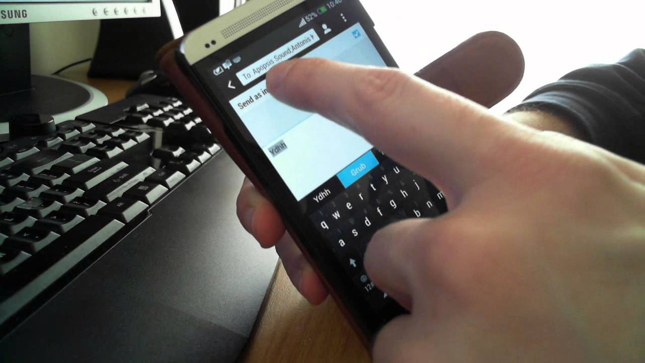 How to send the same SMS to a multiple contacts or a group - YouTube