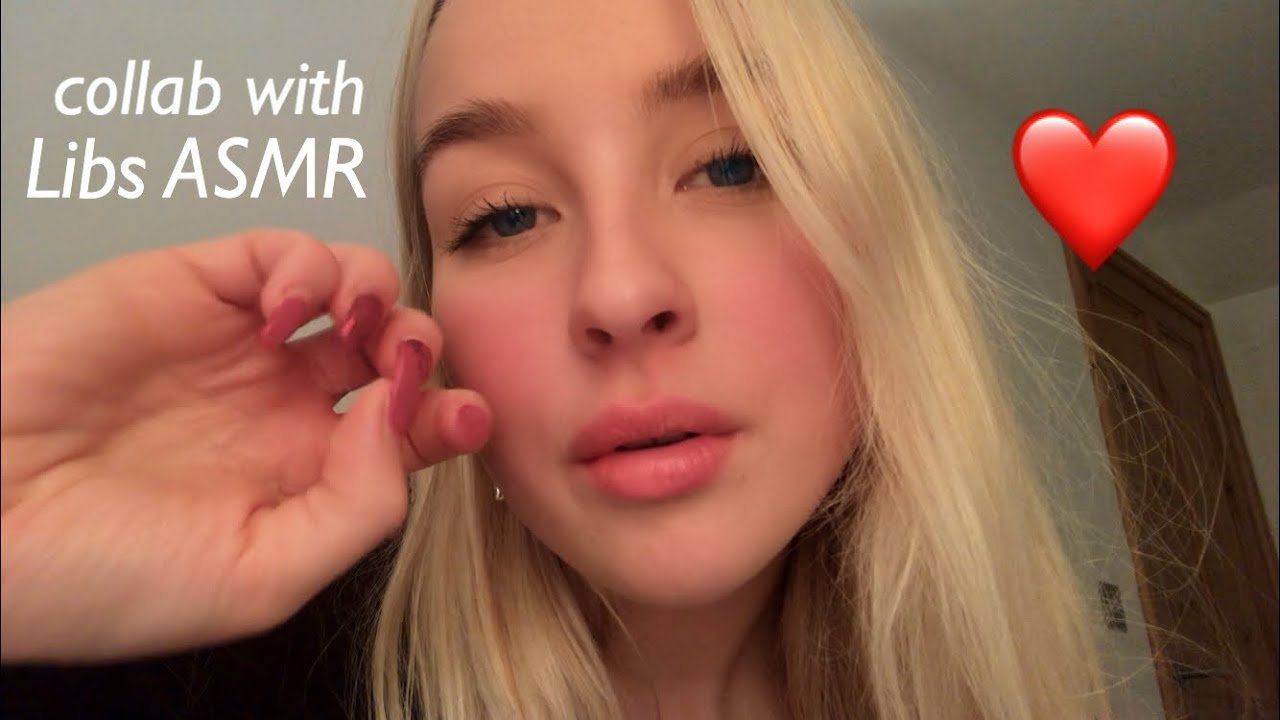 ASMR CLOSE INAUDIBLE WHISPERS + HAND MOVEMENTS (Collab w/ Libs ASMR) ️ ...