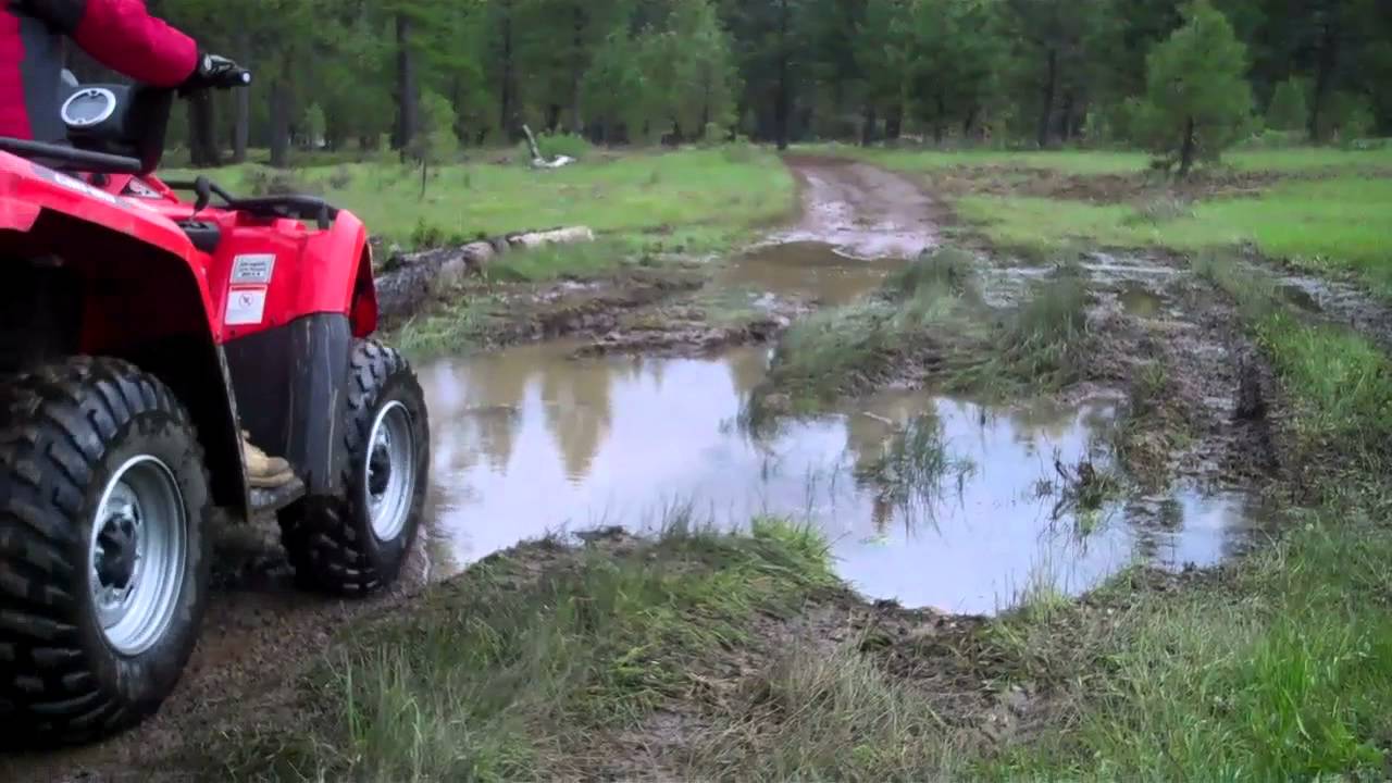 Can Am ATV and Honda Four Traxx - Mudding in Sumpter - YouTube