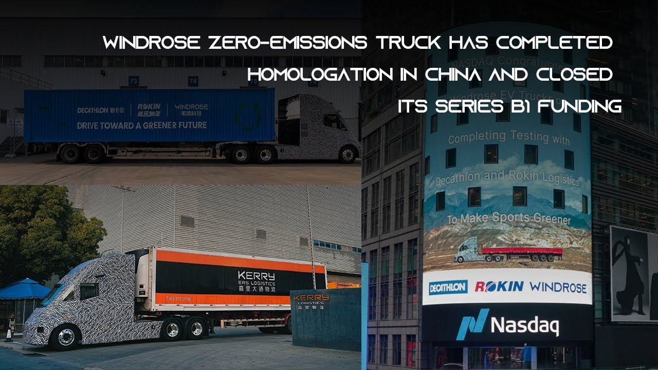 Windrose zero-emissions truck has completed homologation in China and ...