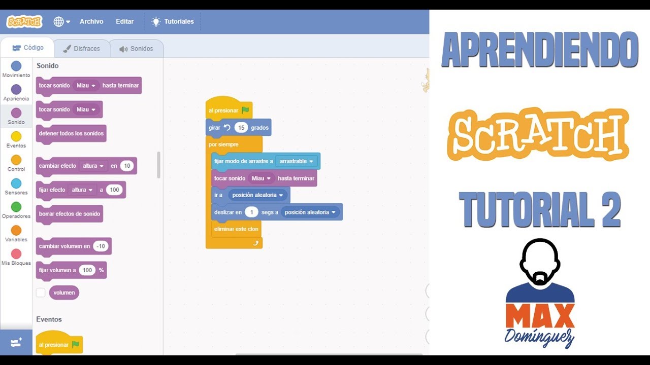Aprende Scratch 2 - Tutorial por Max Domínguez - YouTube