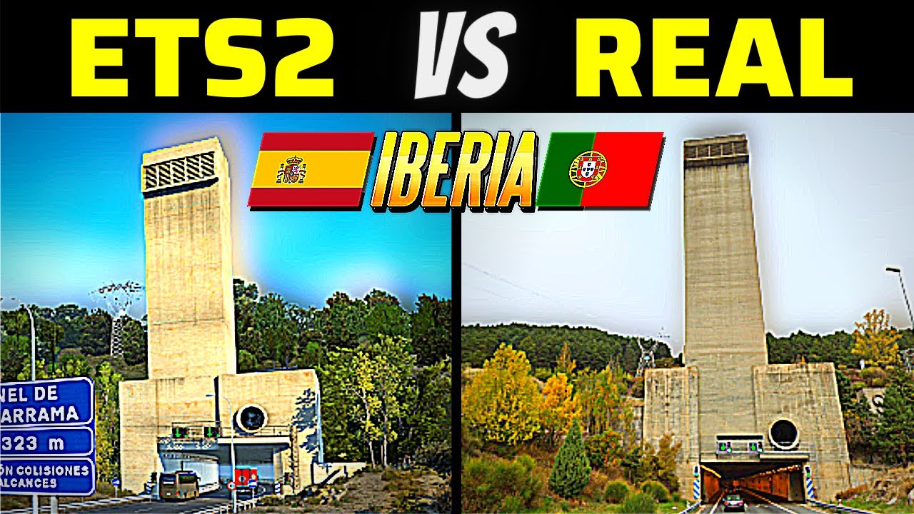Iberia DLC vs Real Life | Comparison of ETS2 Iberia Map DLC with Real ...