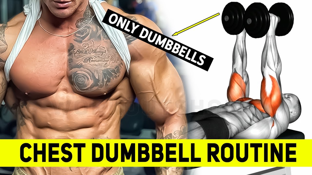 Dumbbell Chest Workout Exercises ‖ Only Dumbbell - YouTube