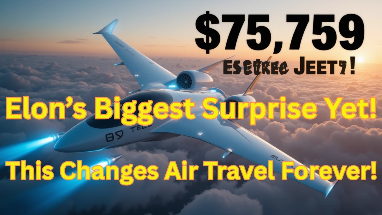 Elon Musk Reveals Tesla’s $75,759 Electric Jet — Revolutionizing Air ...