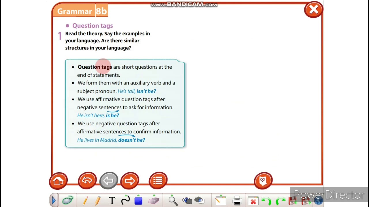 Spark 3 student's book module 8b ''Question Tag'' - YouTube