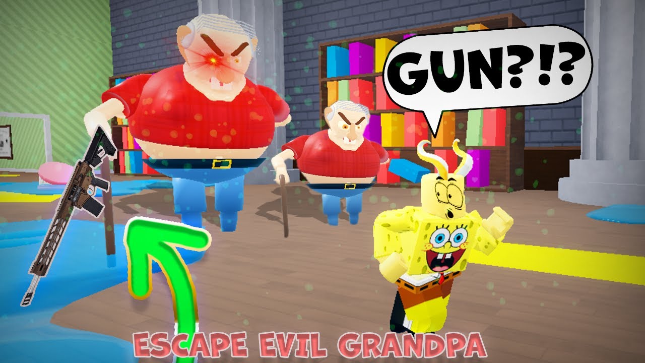 ROBLOX Game Escape EVIL Grandpa ROBLOX / ROBLOX FUNNY MOMENTS - YouTube
