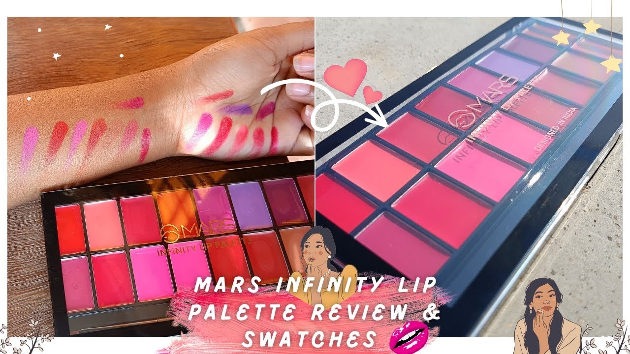 MARS Infinity Lip Palette Review/MARS Lipstick Palette Review ...