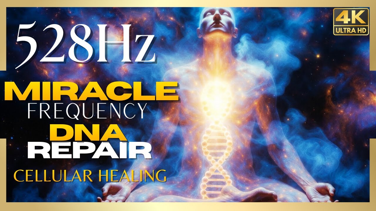 528Hz MIRACLE FREQUENCY ᐳ DNA REPAIR & Cellular Healing - YouTube