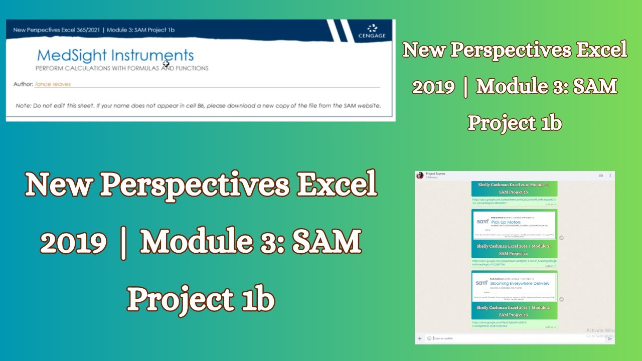 New Perspectives Excel 365/2021 | Module 3: SAM Project 1b #newperspectives #module3 # ...