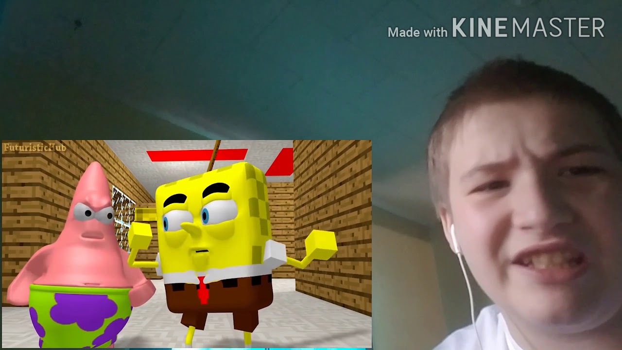 [REACTION 17] baldi basics vs spongebob made by futuristichub - YouTube