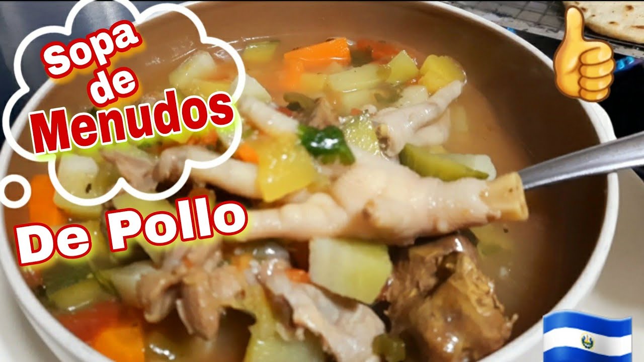 Sopa de Menudos de pollo🐔 Para el antojo 😉 - YouTube