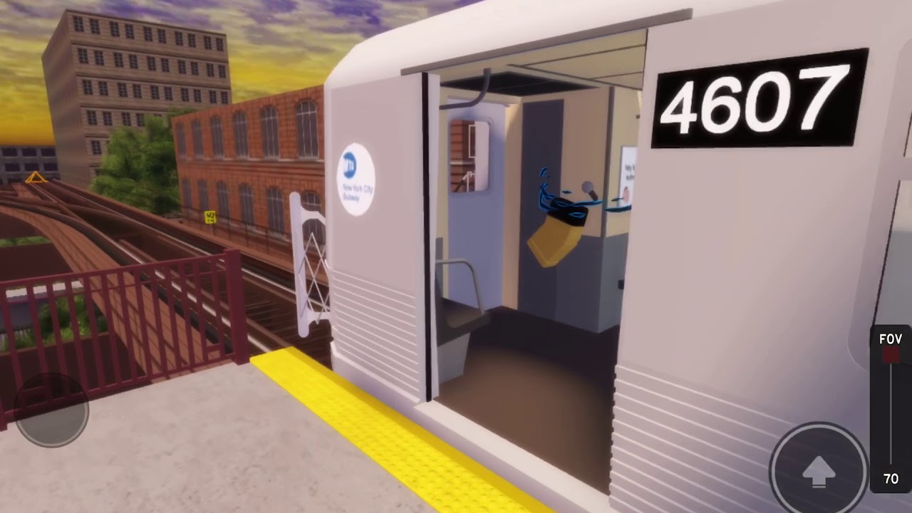 Riding the Q train r42 roblox - YouTube