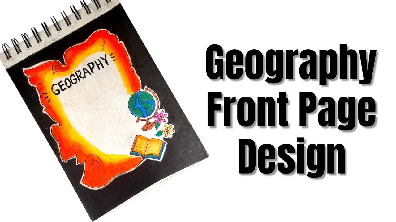 Creative Geography Cover Page Design | school project idea #shorts ...