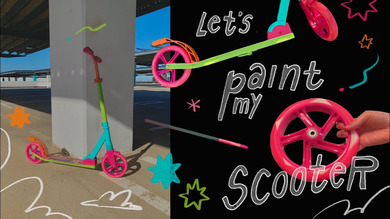 i painted my scooter!! ⋆｡° - YouTube