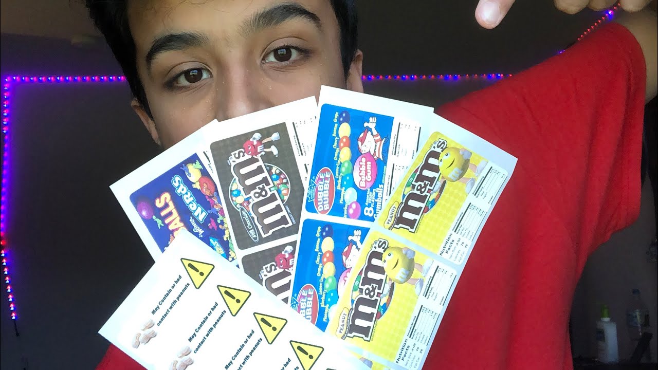 The BEST Candy Machine Labels - YouTube
