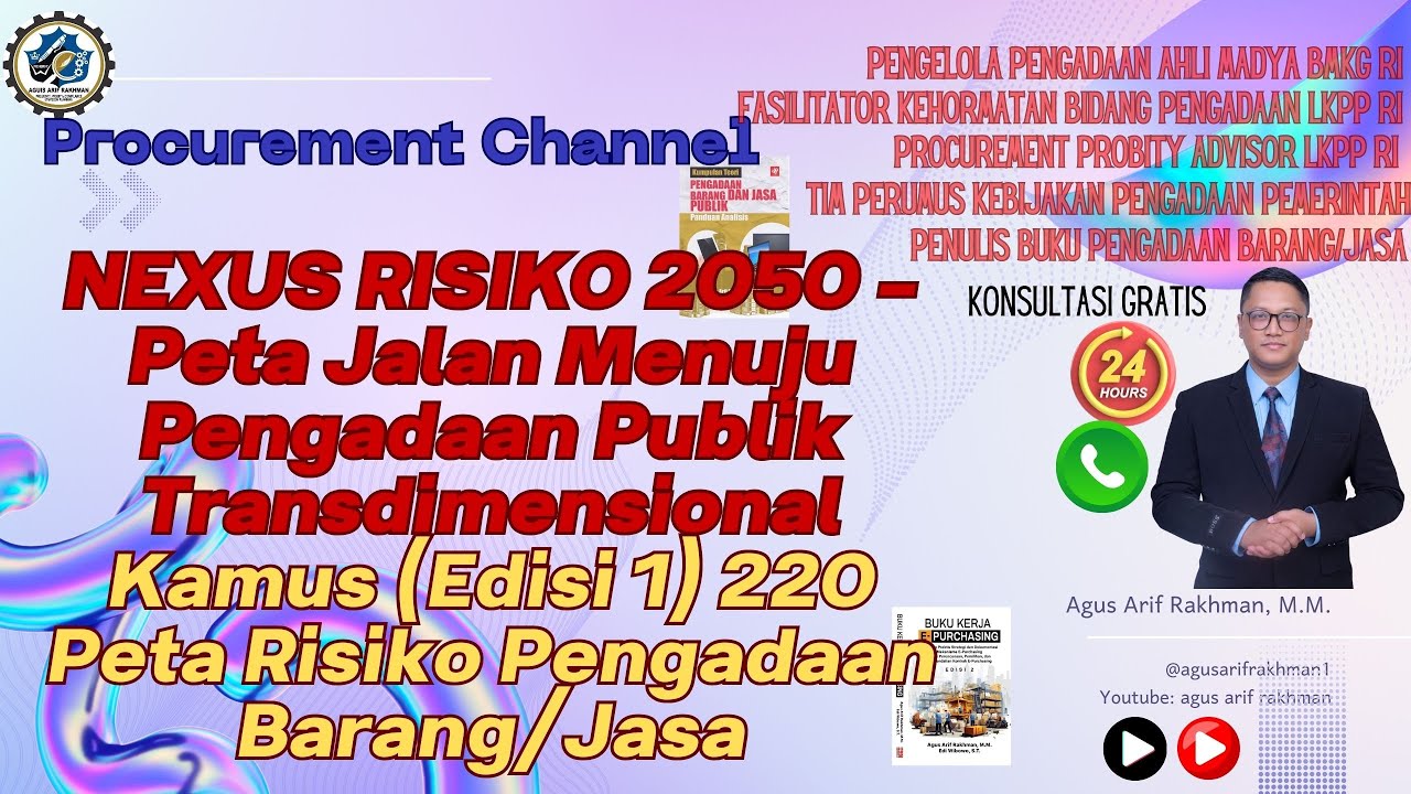 NEXUS RISIKO 2050 Kamus (Edisi 1) 220 Peta Risiko Pengadaan Barang/Jasa - YouTube