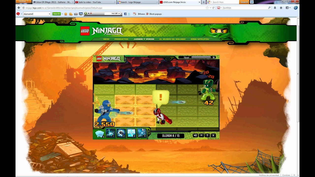 Spitemare Terran Ninjago Juegos Viper Smash Resiste - YouTube