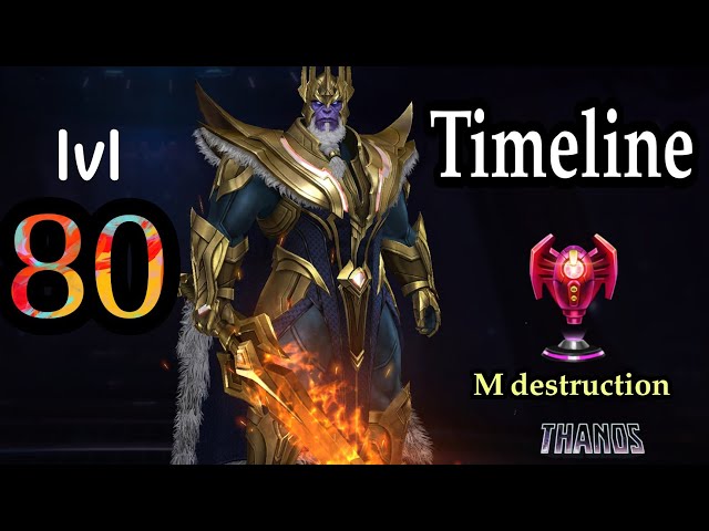 THANOS WINS lvl 80 🆚 TIMELINE BATTLE || CTP M DESTRUCTION 🔥 - MARVEL ...