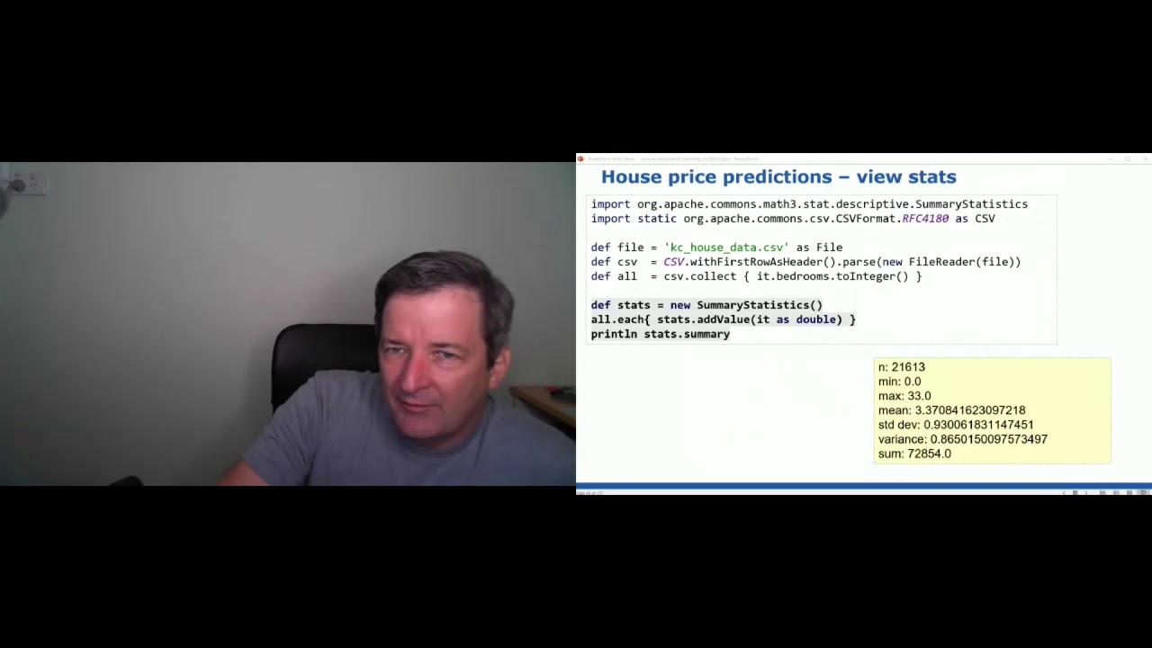 Groovy And Data Science Workshop Part 2 Regression Youtube 2327