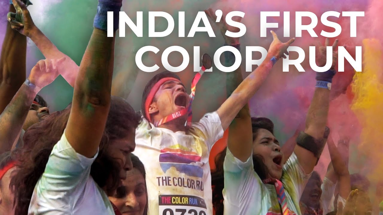 India's first Color Run in Mumbai | Mumbai Live - YouTube