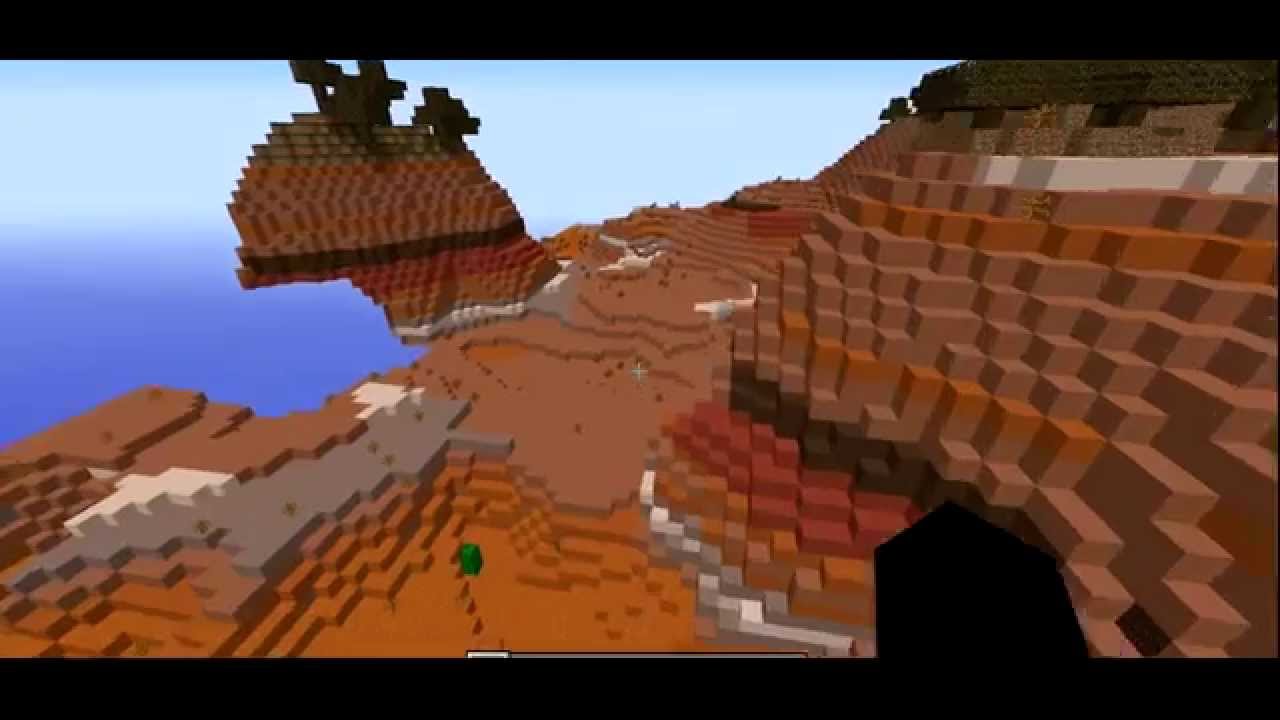 Minecraft Weirdest and the coolest seed eveer ( the Mars Seed ) - YouTube