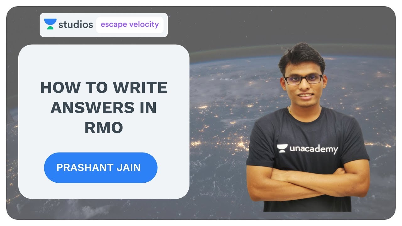 How to Write Answers in RMO | RMO Crash Course 2019 | Prashant Jain ...