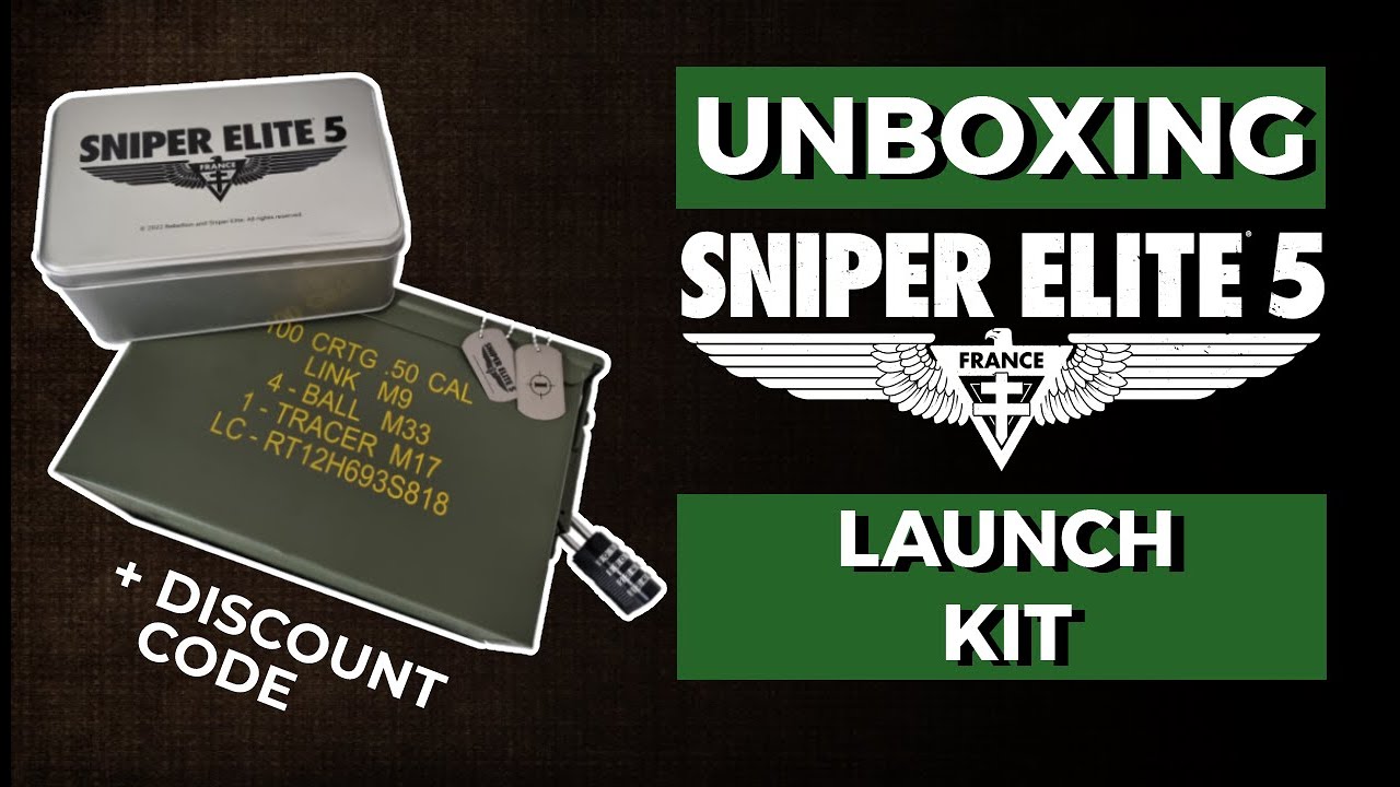UNBOXING | Sniper Elite 5 Launch Kit + Merch Discount Code! - YouTube