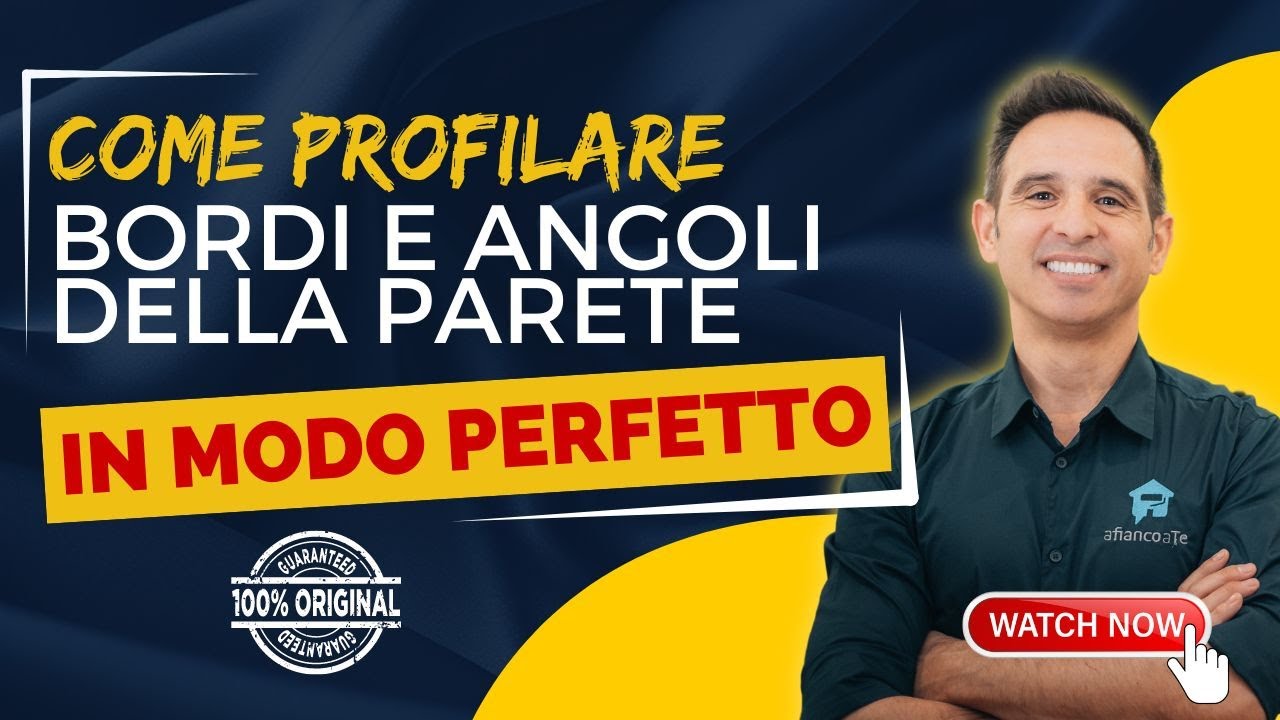 COME PROFILARE BORDI E ANGOLI DELLE PARETI - YouTube
