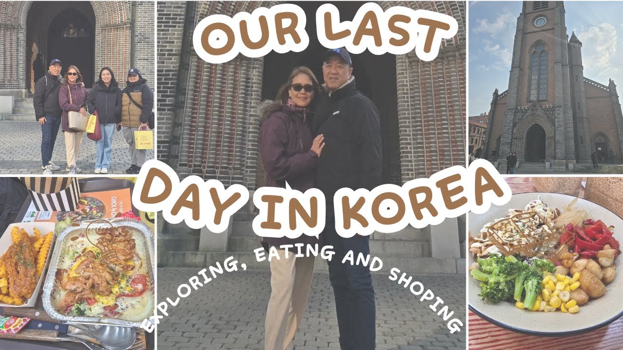 OUR LAST DAY IN KOREA #koreatravelvlog #korea #travelvlog #myeongdong # ...