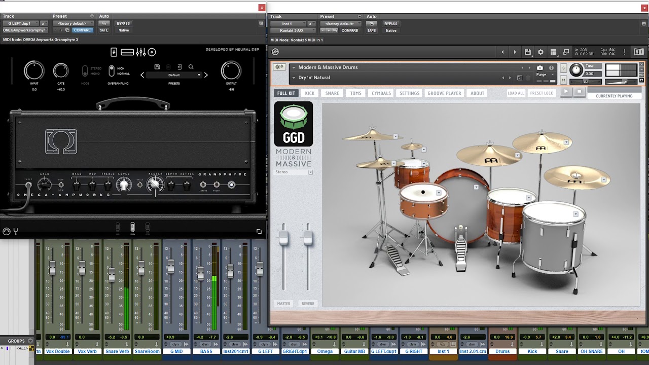 Neural DSP - Omega Ampworks Granophyre - Short Clip in The Mix W/GGD ...