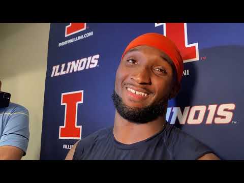 Illini WR Isaiah Williams on earning team captain - YouTube