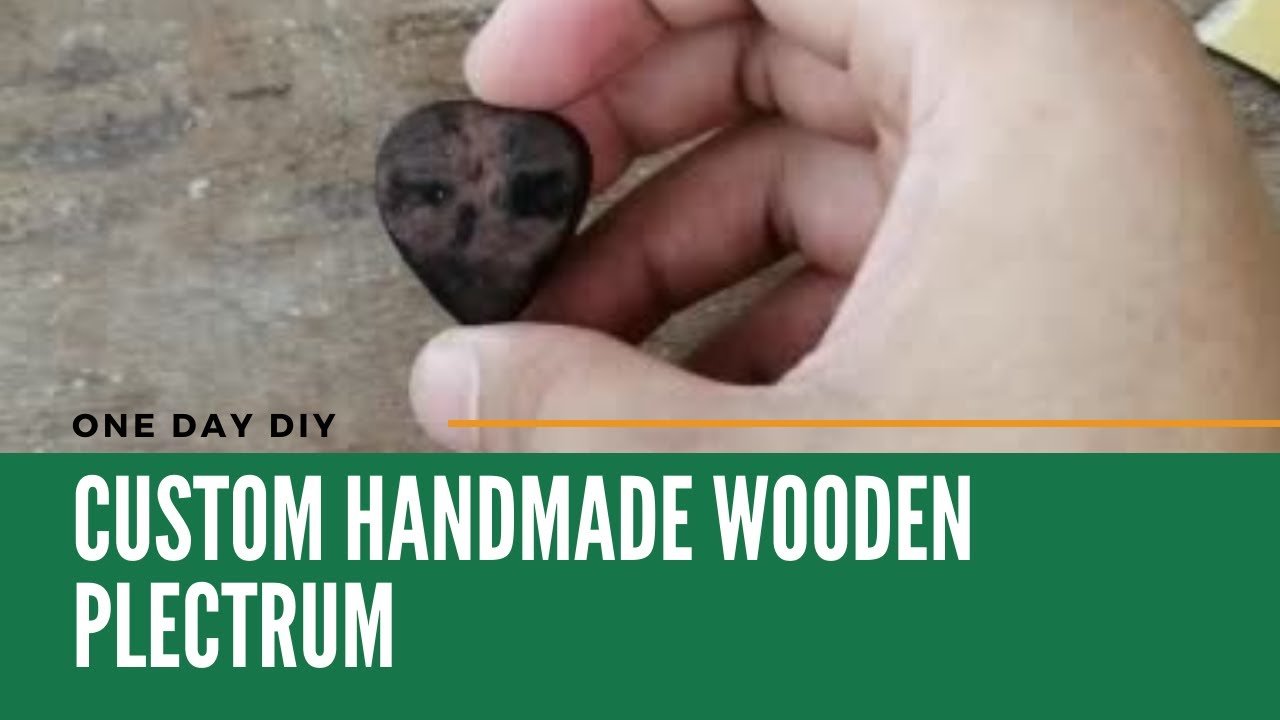 Custom Handmade Wooden Plectrum || Plastic vs Wooden Pick - YouTube