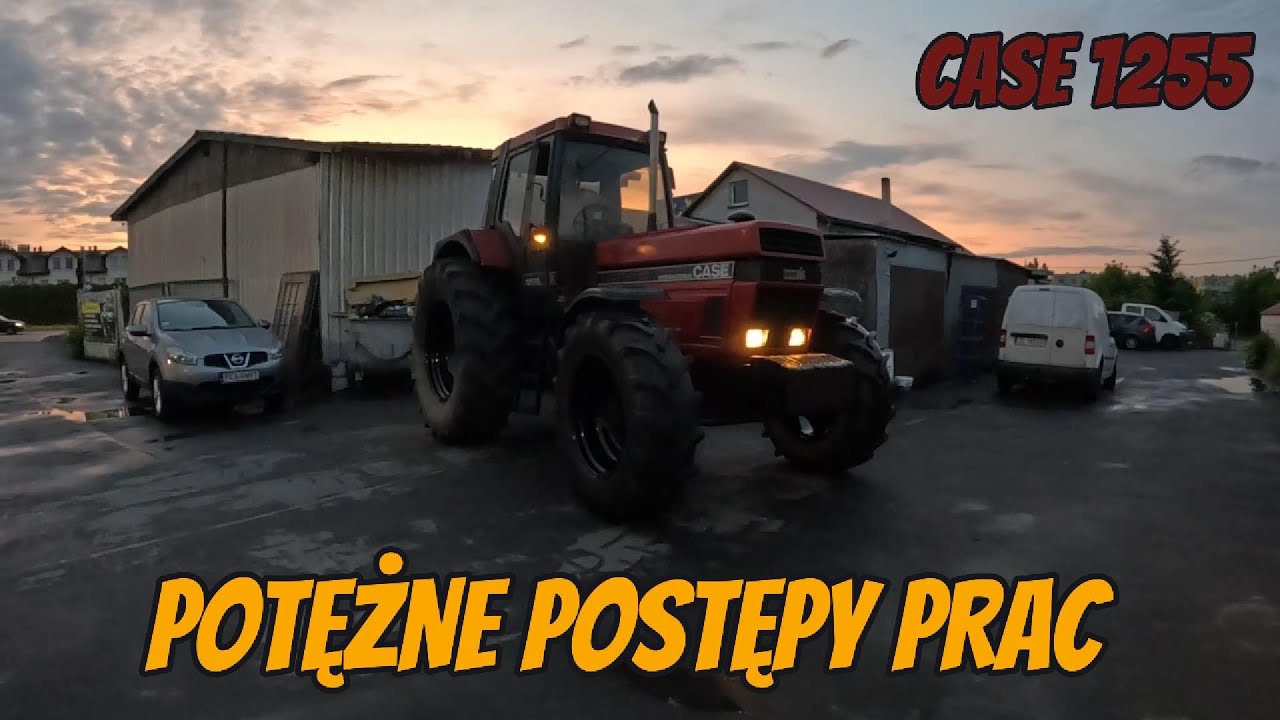 CASE 1255XL POTĘŻNE POSTĘPY PRAC PRZY CIĄGNIKU - YouTube