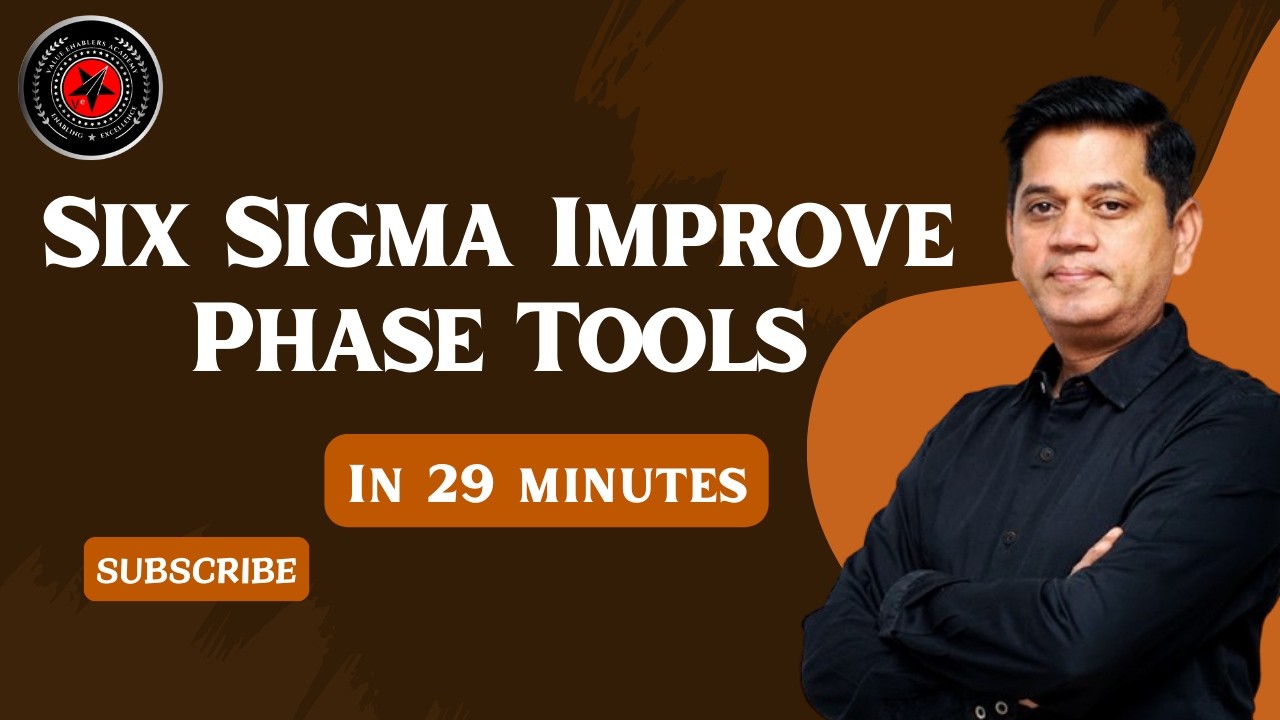 Six Sigma Improve Phase Tools In 29 minutes - YouTube
