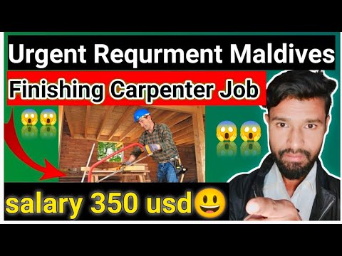 Urgent Requrment Maldives🔥(10)Finishing Carpenter || 6 Mason || salary ...