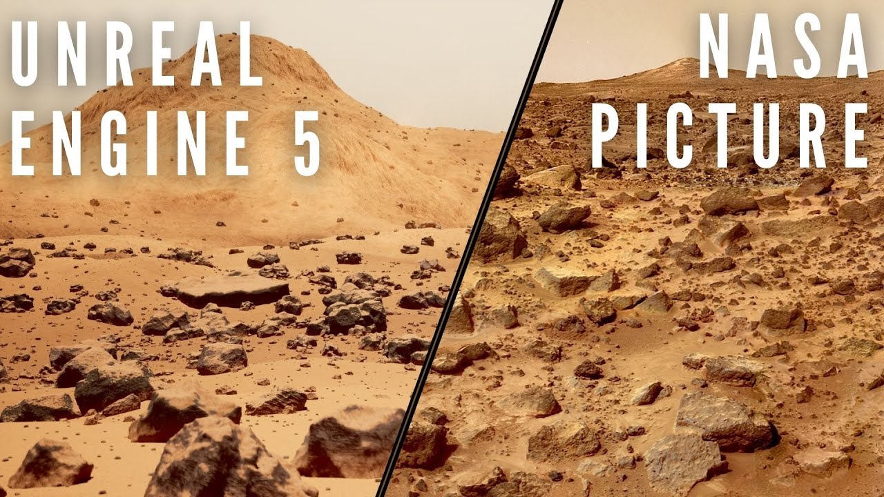 Mars Landscape UE5 - YouTube