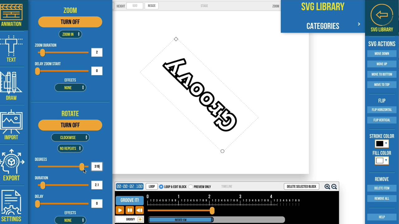 Combo Animations Groove Animator Tutorial - YouTube