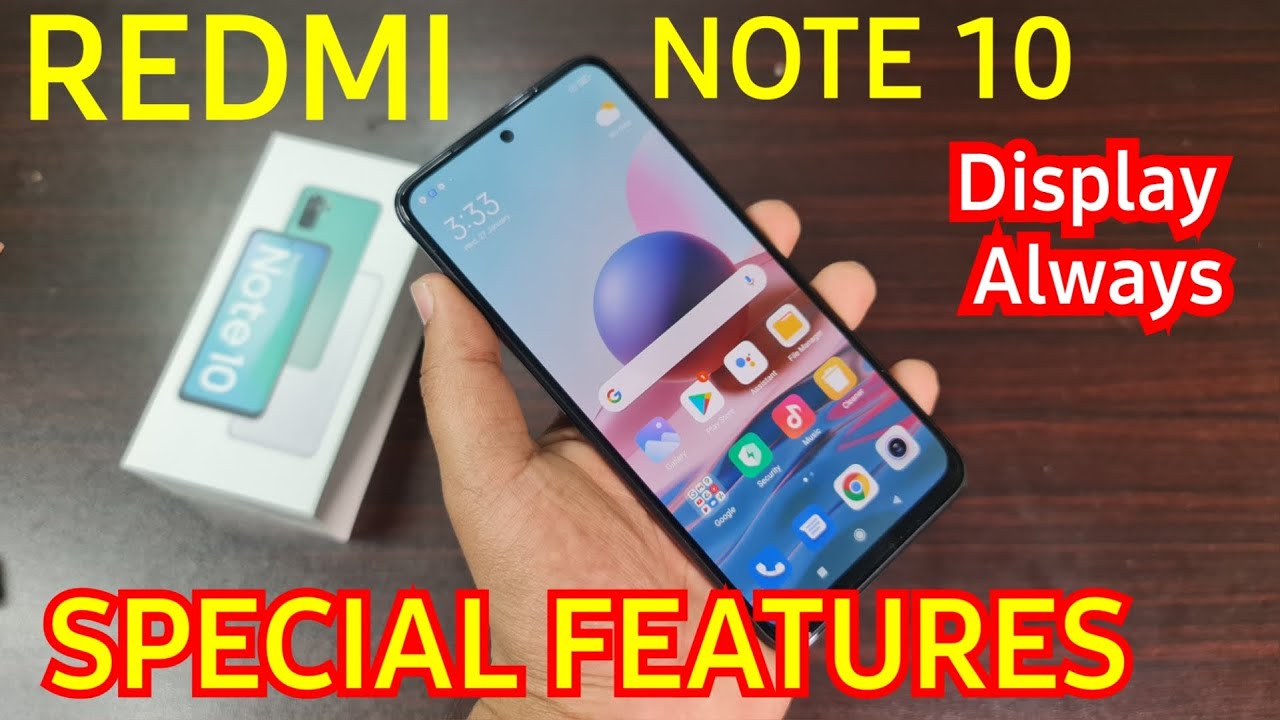 Redmi Note 10 Special Feature | Display Always ? | Redmi Note 10 Tips ...