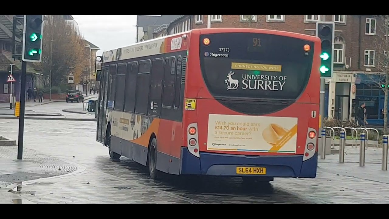 Here is the stagecoach bus 37273 on the number 91 in Woking Sunday 3 ...