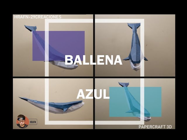 Plantilla De Ballena Azul