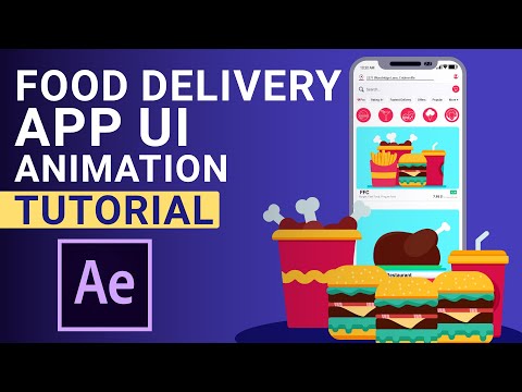 UI animation in After Effects Tutorial || Food Delivery App - YouTube