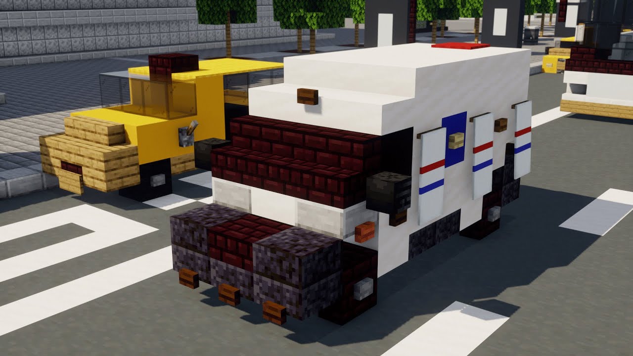 Minecraft USPS RAM ProMaster Mail Van Tutorial - YouTube