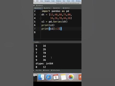 CBSE Class 12 Informatic Practices,1 Minute Revision,Python pandas, Slicing Series with Step # ...
