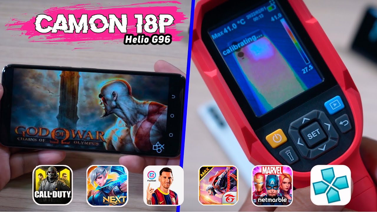 TECNO CAMON 18P│PRUEBAS de POTENCIA y RENDIMIENTO│Emulador PPSSPP ...