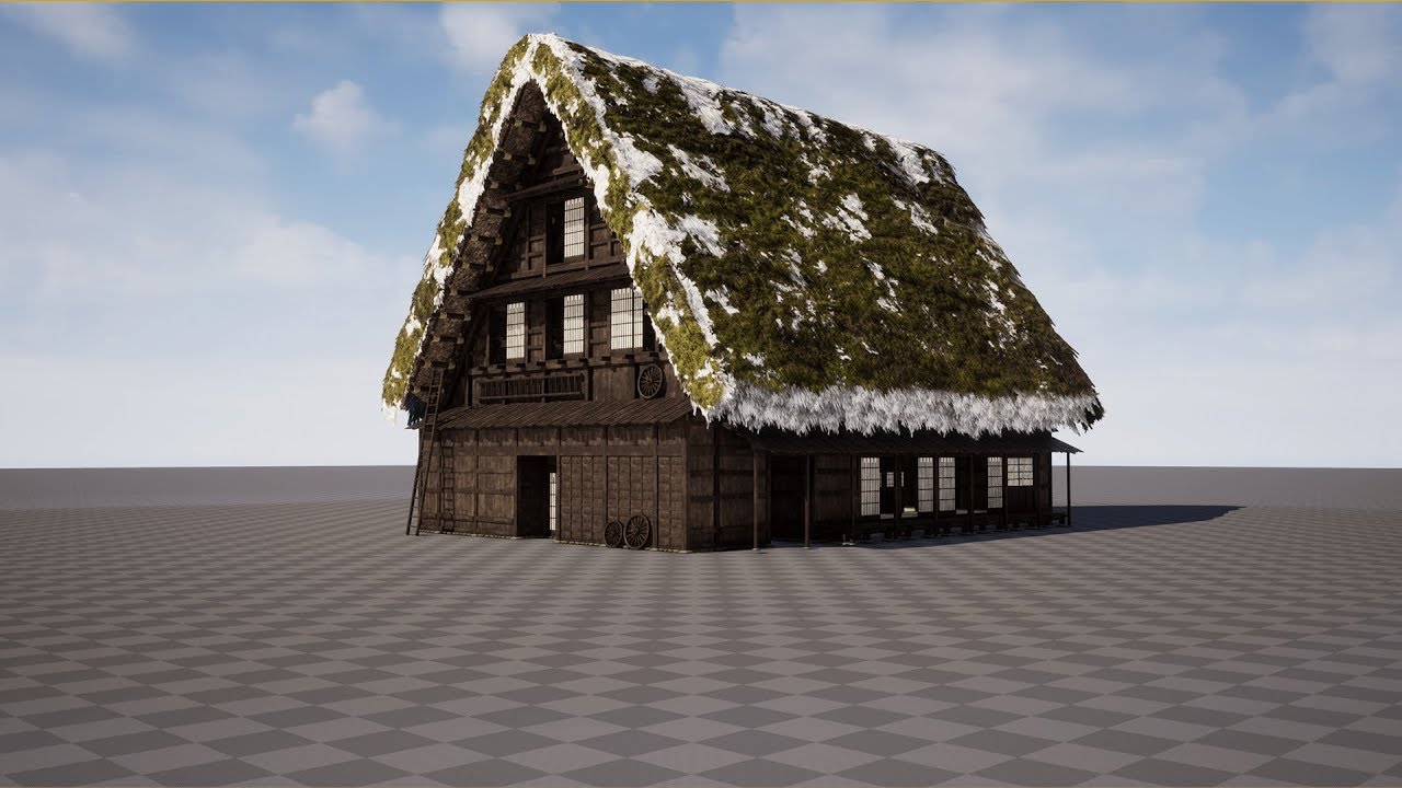 Japanese Modular Village - Snow Effect - YouTube