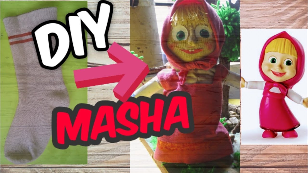 Masha and the bear/Masha's doll /best out of waste/cute masha - YouTube